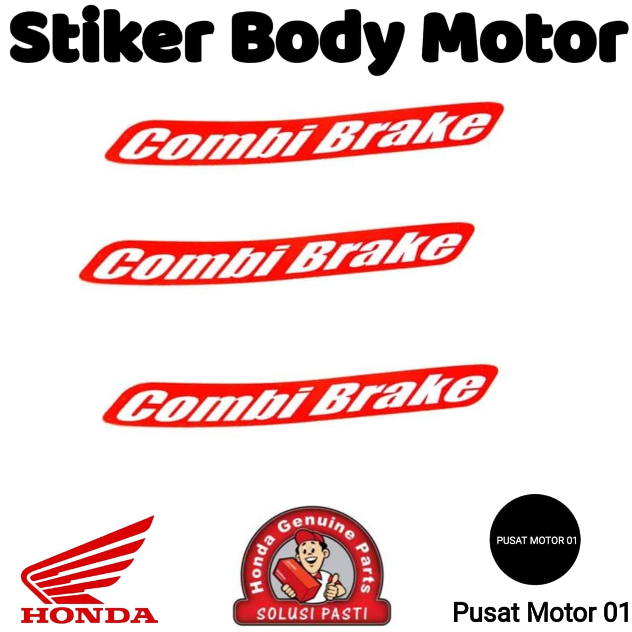 Stiker Body Motor Original Mark Combi Brake Merah Asli Sticker Body ...