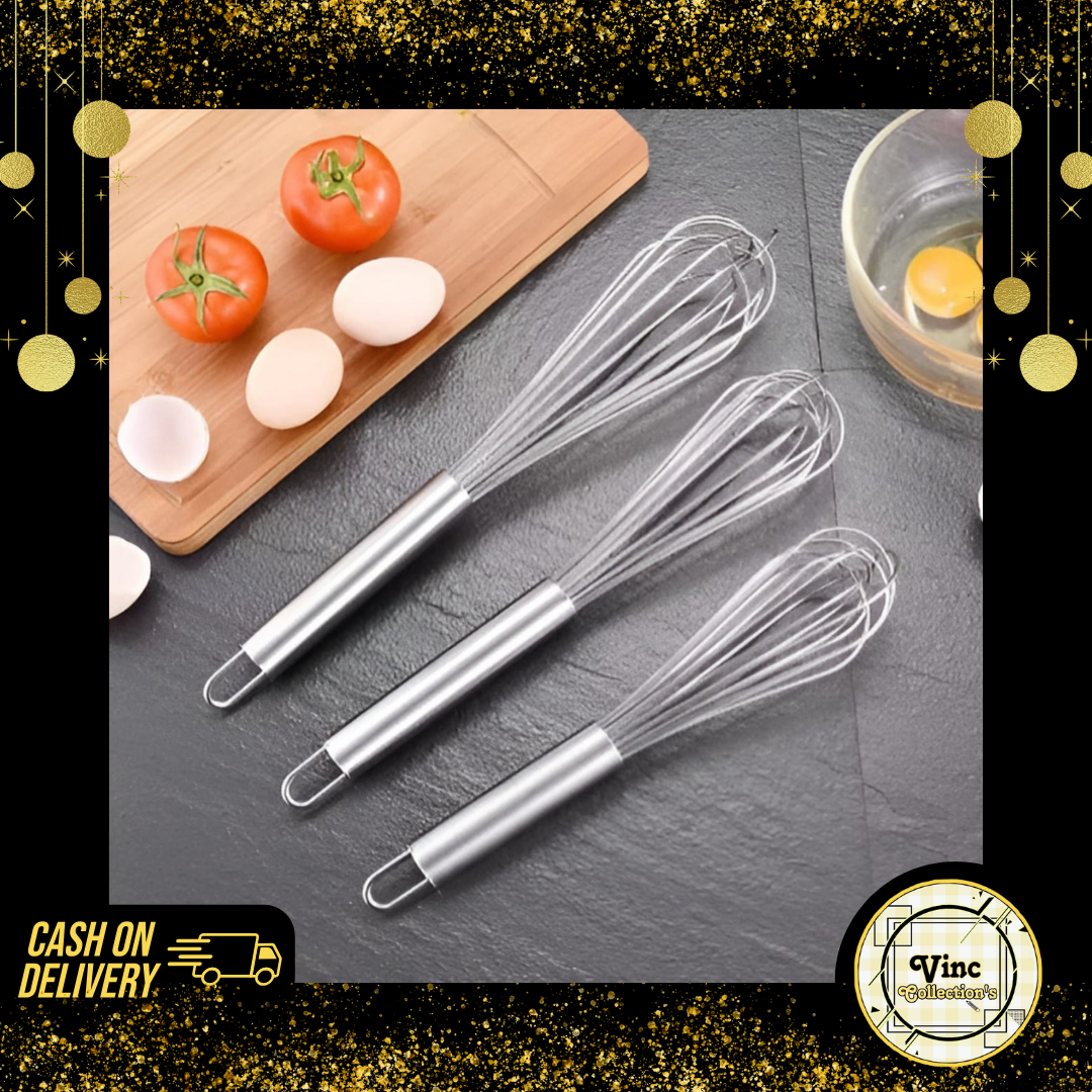 Whisk Stainless / Pengocok Telur Stainless / Whisk Egg Beater / Baking ...