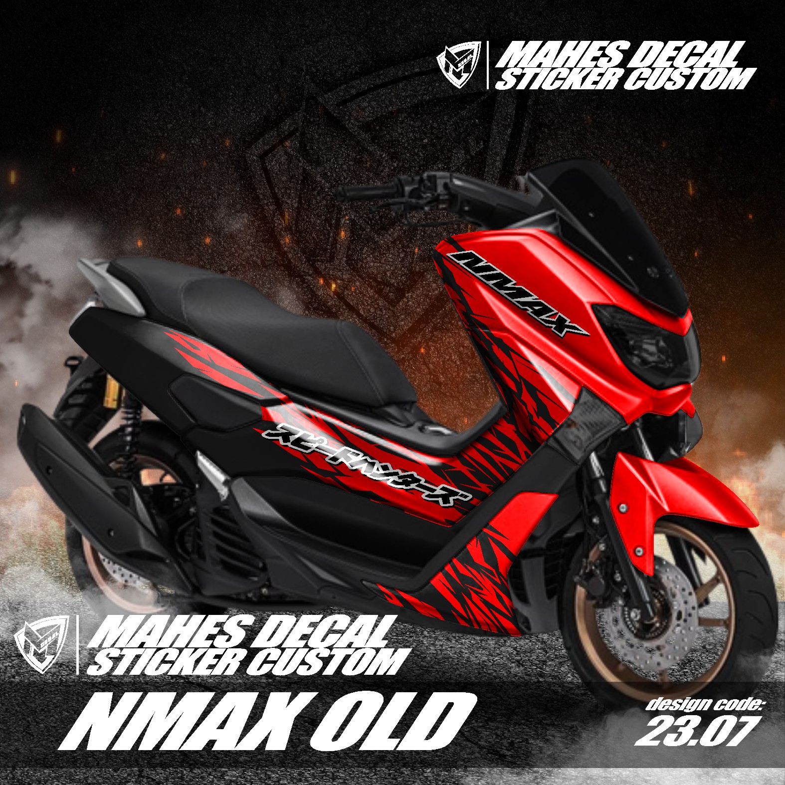 Decal Stiker Nmax 155 old full body 2015 2016 2017 2018 2019 Decal Nmax ...