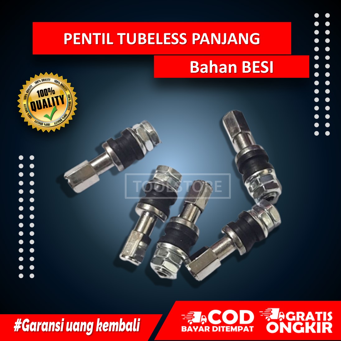 PENTIL BAN TUBLES TUBELESS BESI PANJANG MOTOR | Lazada Indonesia