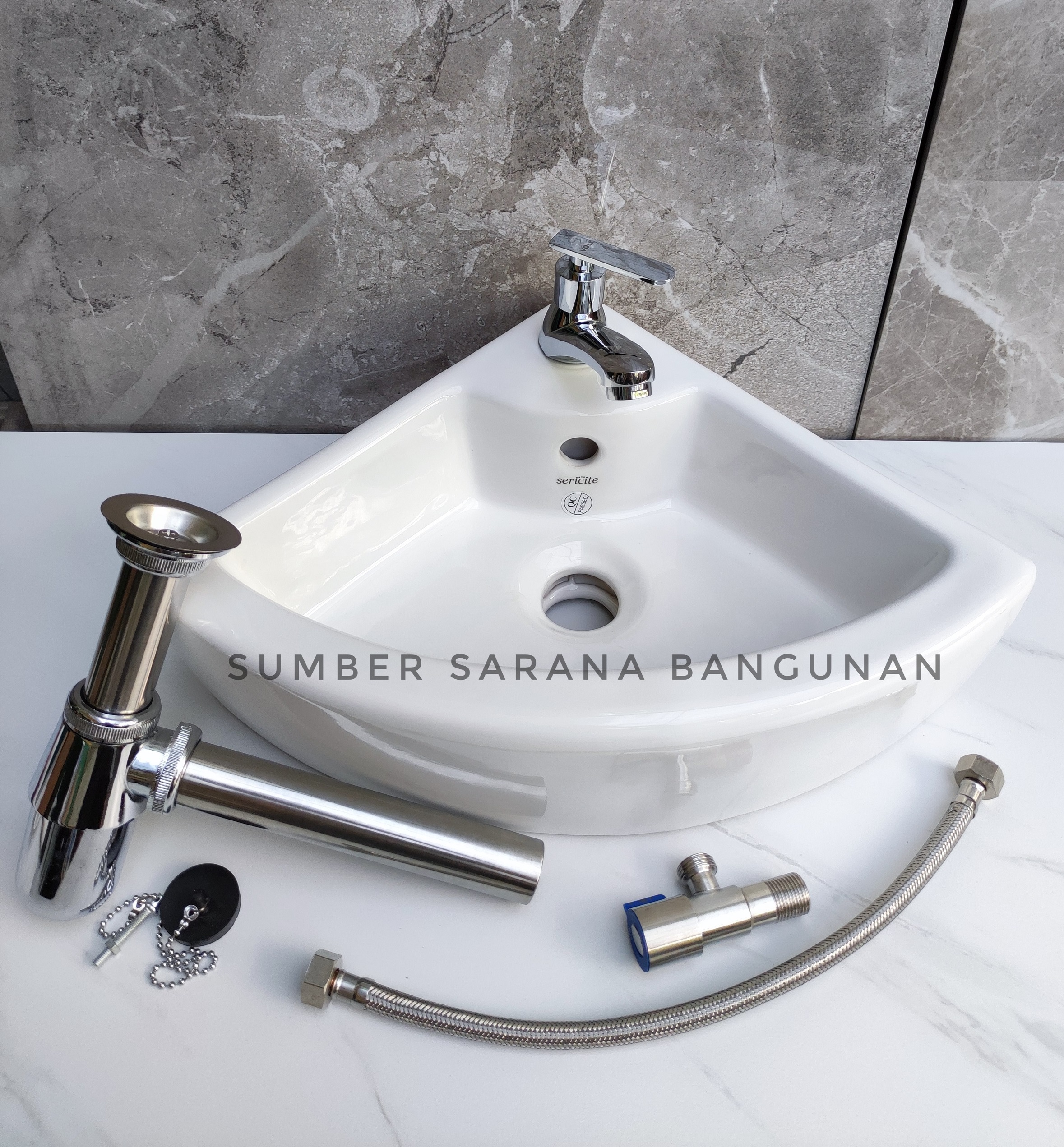 Wastafel Sudut Cuci Tangan / Westafel Kecil WB 2026 Komplit Set ...
