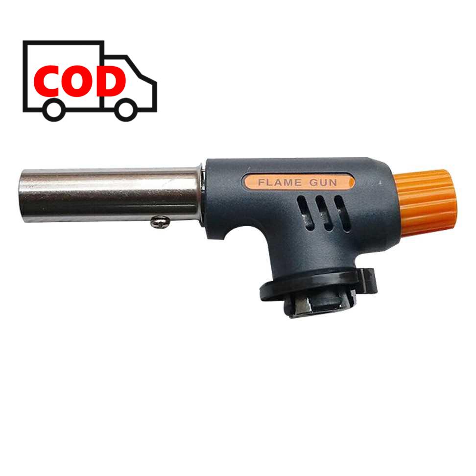 Gas Torch Korek Api Flame Gun Mini Portable Pemantik Mancis BBQ Camping ...