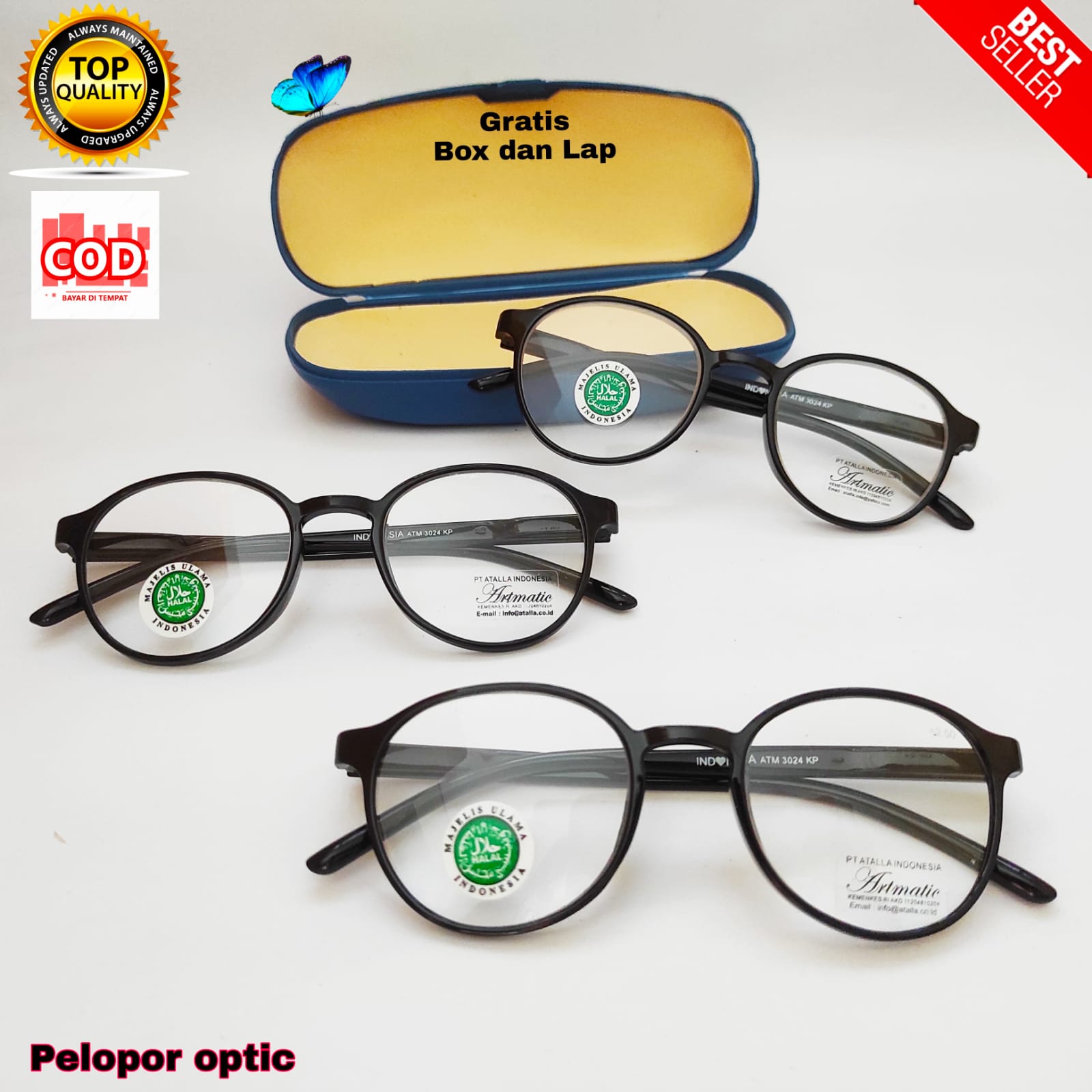 Kacamata plus / Kacamata baca / Kacamata rabun dekat / Model Oval ...