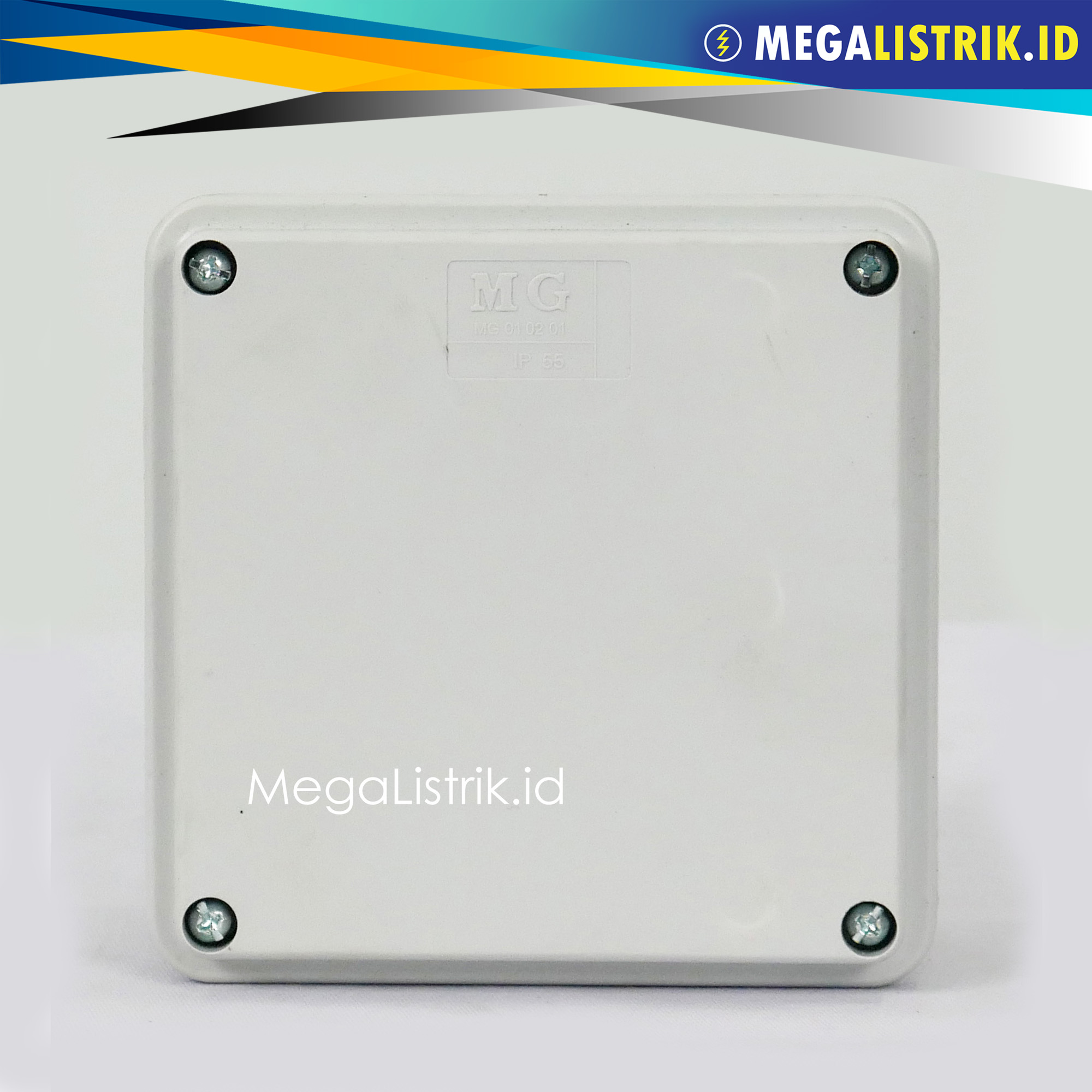 MG JUNCTION BOX KOTAK 100 X 100 X 50 ABU-ABU POLOS / OB DOS PERSEGI ...