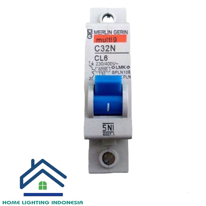 MCB MULTI9 6A 6 AMPERE MERLIN GERIN PLN 1300W CL6 SPLN BREKER | Lazada ...