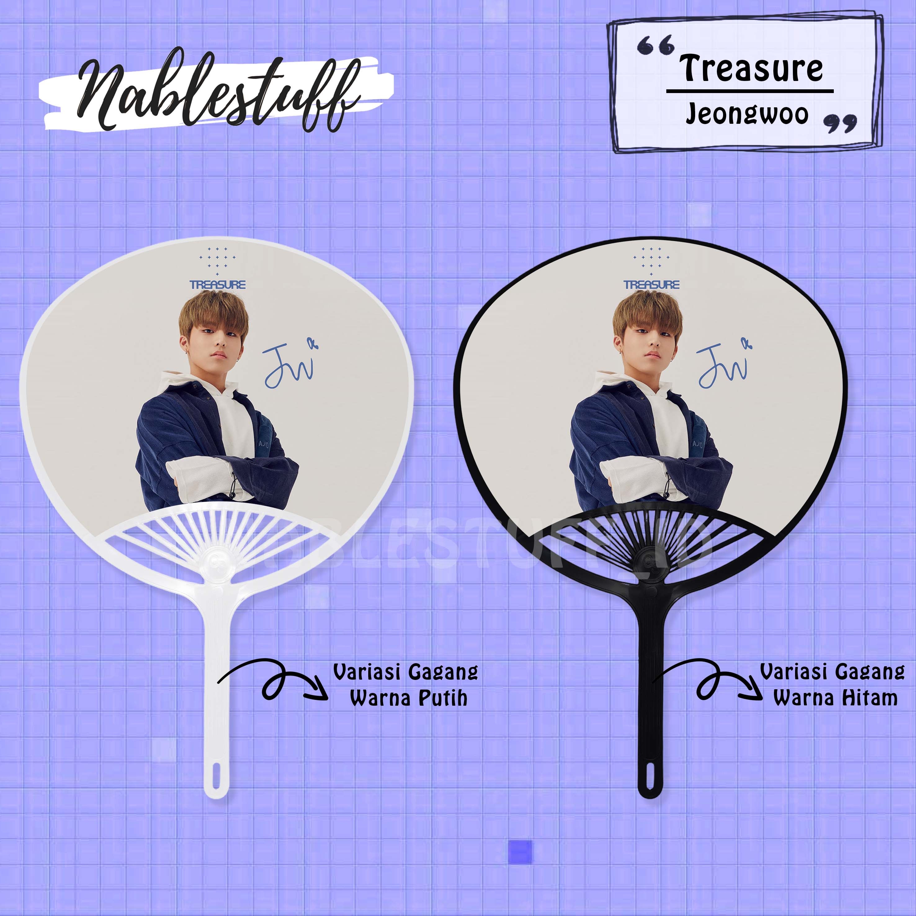 Kipas Tangan Treasure // Kipas Kerang // Merchandise Kpop | Lazada ...