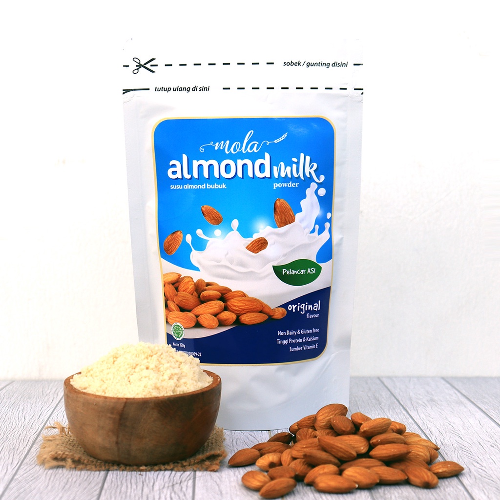 Mola Susu Almond Bubuk / Mola Almond Milk Powder 150 gram | Lazada ...