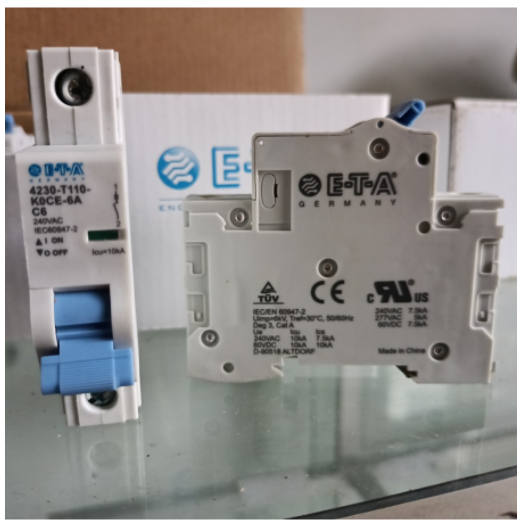 MCB 6 AMPER MERK E-T-A MCB UL1077 C06 1P | Lazada Indonesia