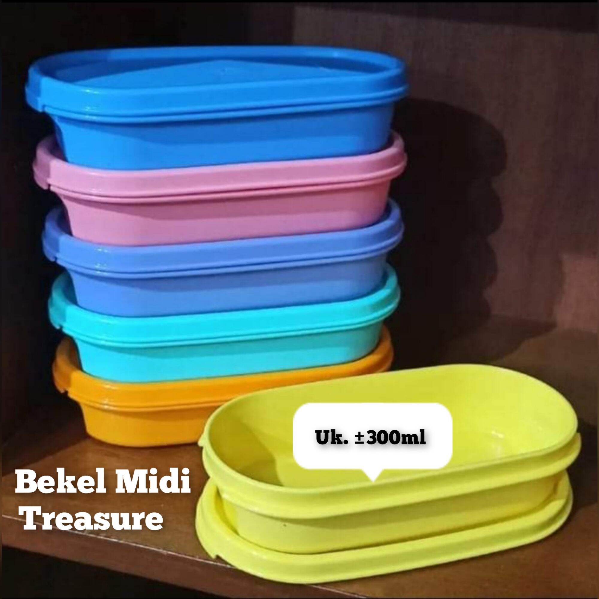midi treasure kotak bekal wadah bekal tupperware | Lazada Indonesia