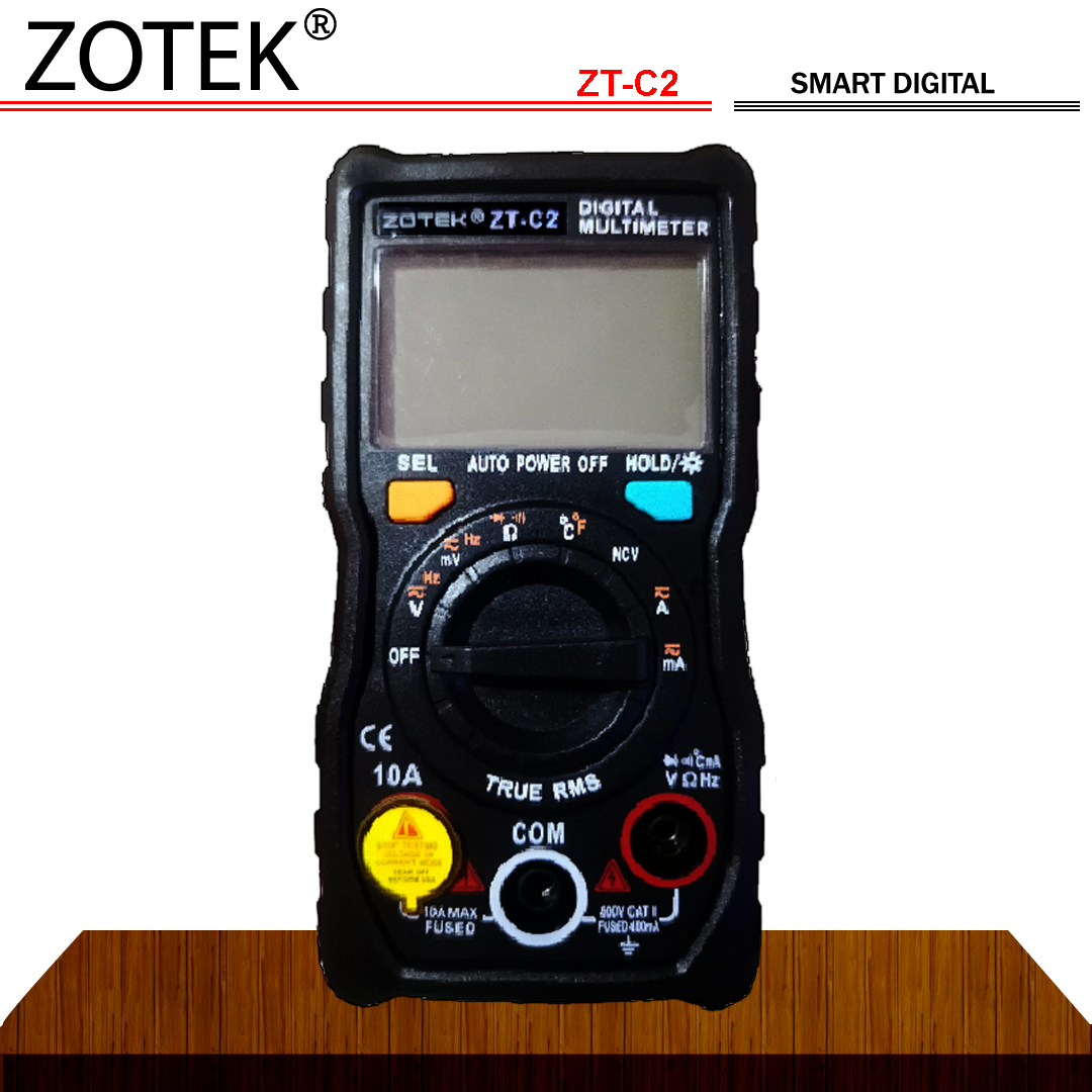 Zotek ZTC2 Avometer Multimeter Avometer Digital Penguji Tegangan AC DC ...