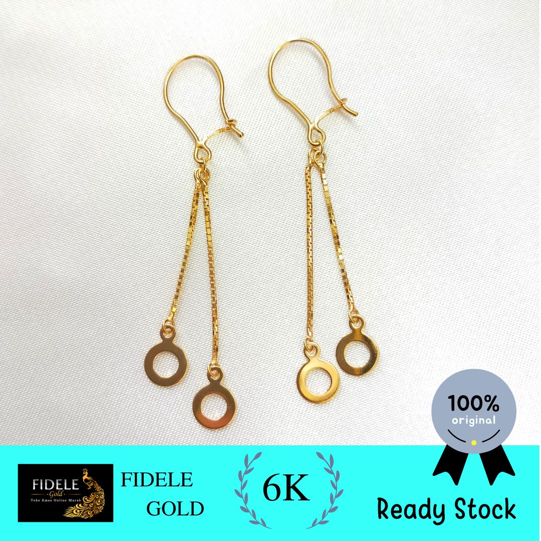 Anting Fkl Bulat Anting Fkl Polos Anting Simple Anting Emas Muda Anting ...