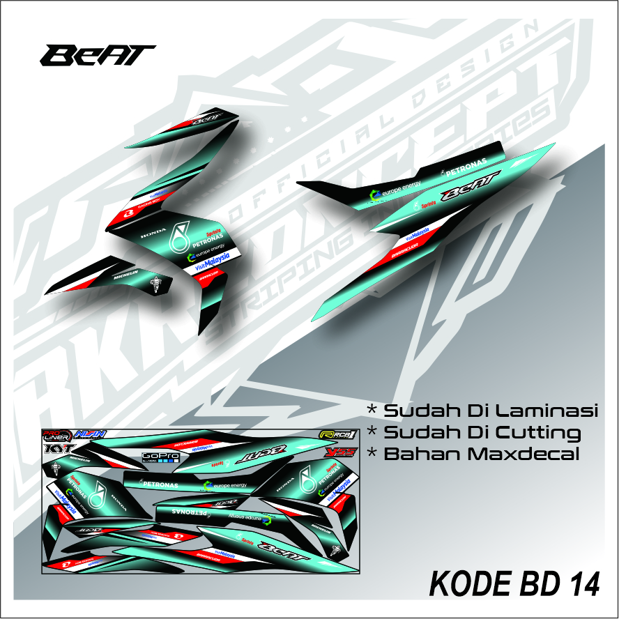 STRIPING MOTOR BEAT DELUK MODEL PETRONAS | Lazada Indonesia