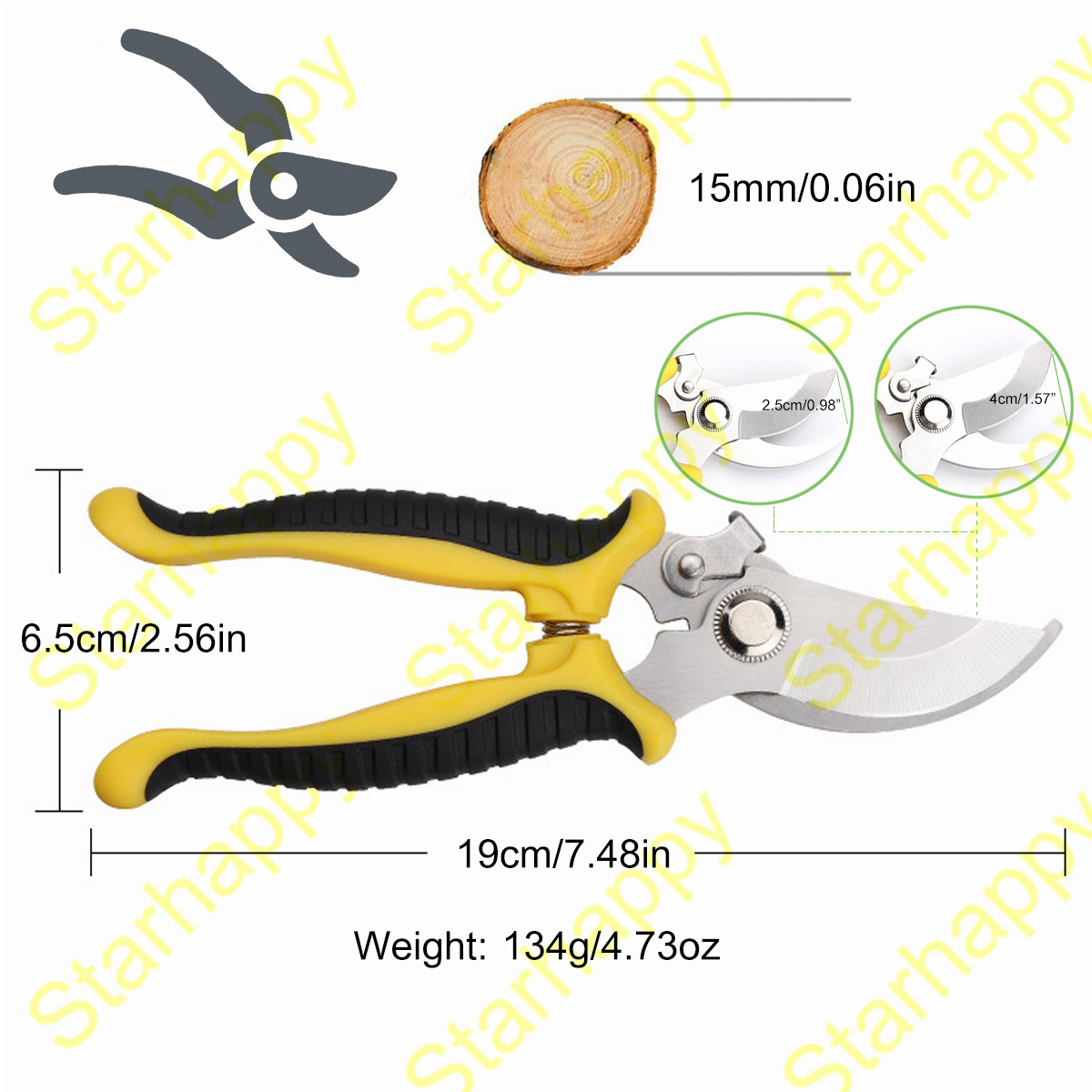 STAR Gunting Tanaman Pemotong Ranting Gunting SK5 Serbaguna Lancip ...