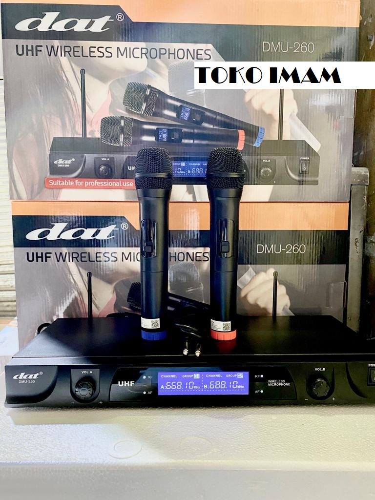 mic wireless profesional DAT DMU 260 HANDHELD | Lazada Indonesia