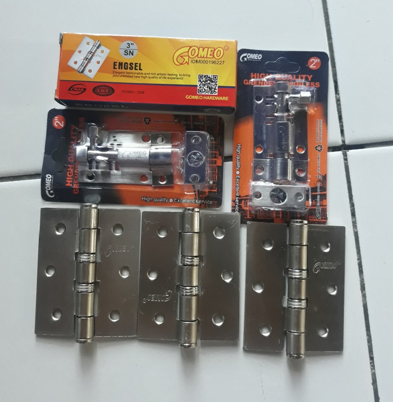 ENGSEL RUMAH ENGSEL MURAH super komplit 3 biji ENGSEL [ 5 IN/4 IN / 3 ...