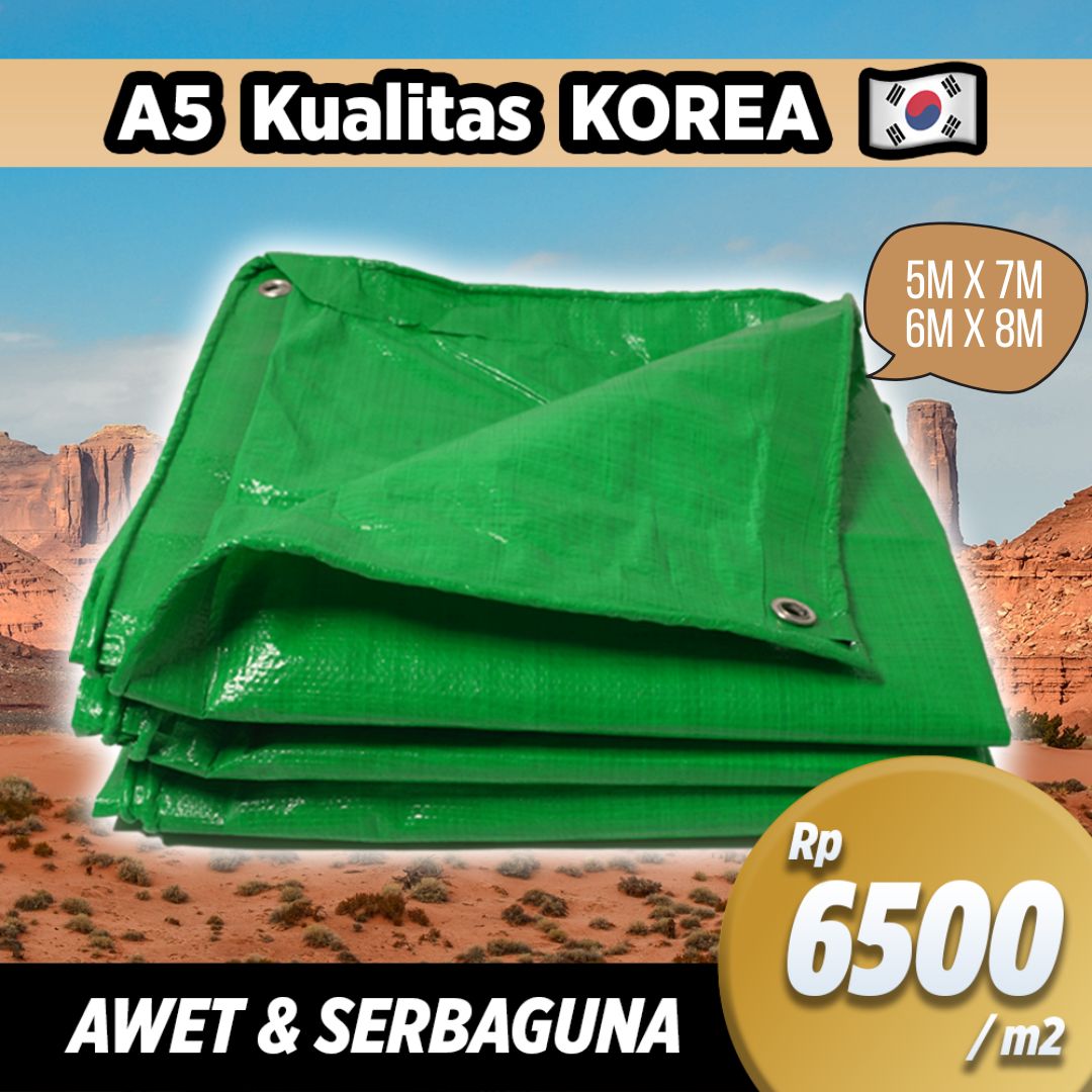 TERPAL PLASTIK A5 UK 5X7 6X8 KOREA IMPOR PREMIUM HARGA TERMURAH Rp ...