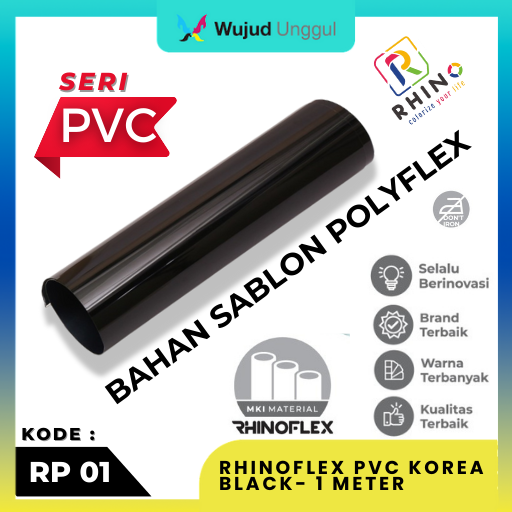 POLYFLEX PVC 1M - RHINOFLEX KOREA BLACK | Lazada Indonesia