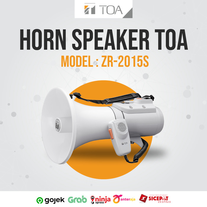 MEGAPHONE SPEAKER TOA SPEAKER DEMO PORTABLE MODEL ZR-2015S | GARANSI ...