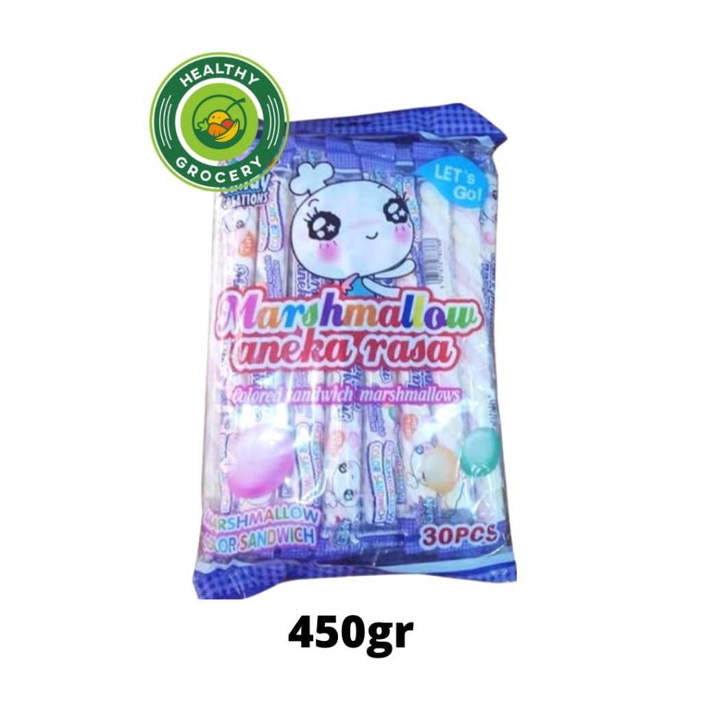 Marshmallow Stick Candy Creations Pak Isi 30 Pcs Rasa Anggur | Lazada ...