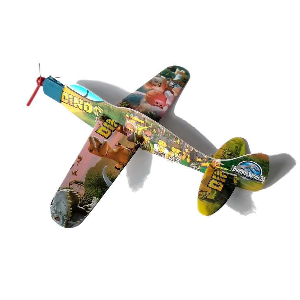 mainan 90an Pesawat Busa Rakit DIY Mainan Edukasi Jadul Flying Glider ...
