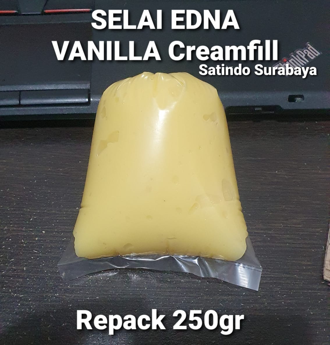 SELAI EDNA ISIAN (FILLING) Rasa VANILLA / TOPPING Repacked 250gr ...