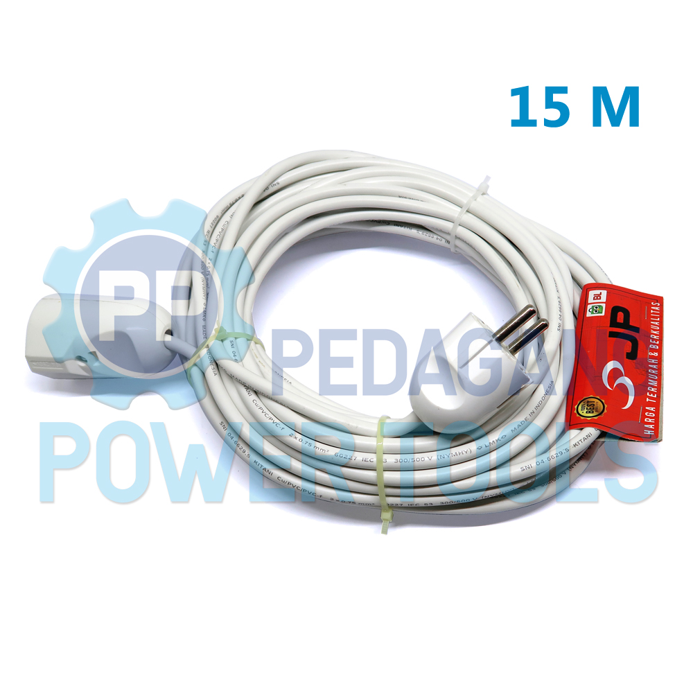 KABEL LISTRIK TAMBAHAN 15 METER EXTENSION COLOKAN STOP KONTAK EKSTENSI ...