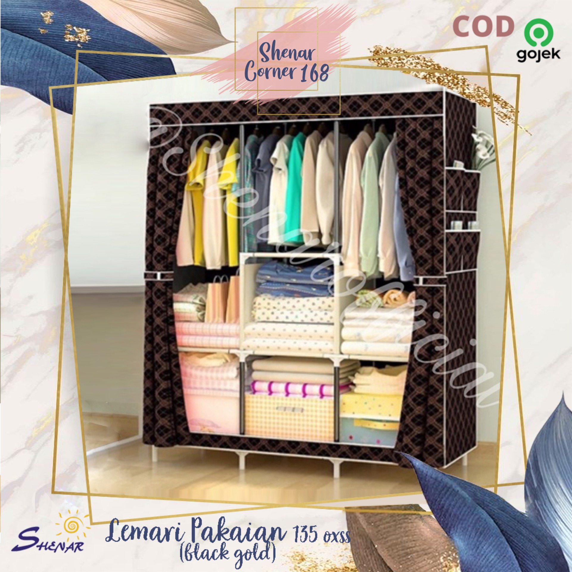 Lemari Plastik Lemari Portable Lemari Baju Multifungsi Pakaian Anak ...