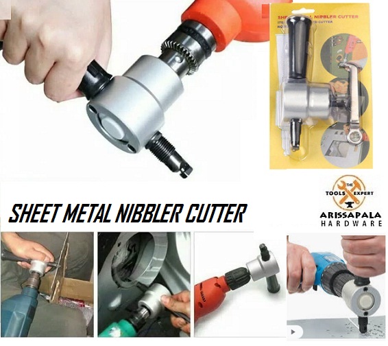 Nibbler Cutter Alat Potong Belah Plat Besi Metal Baja Pakai Mesin Bor ...