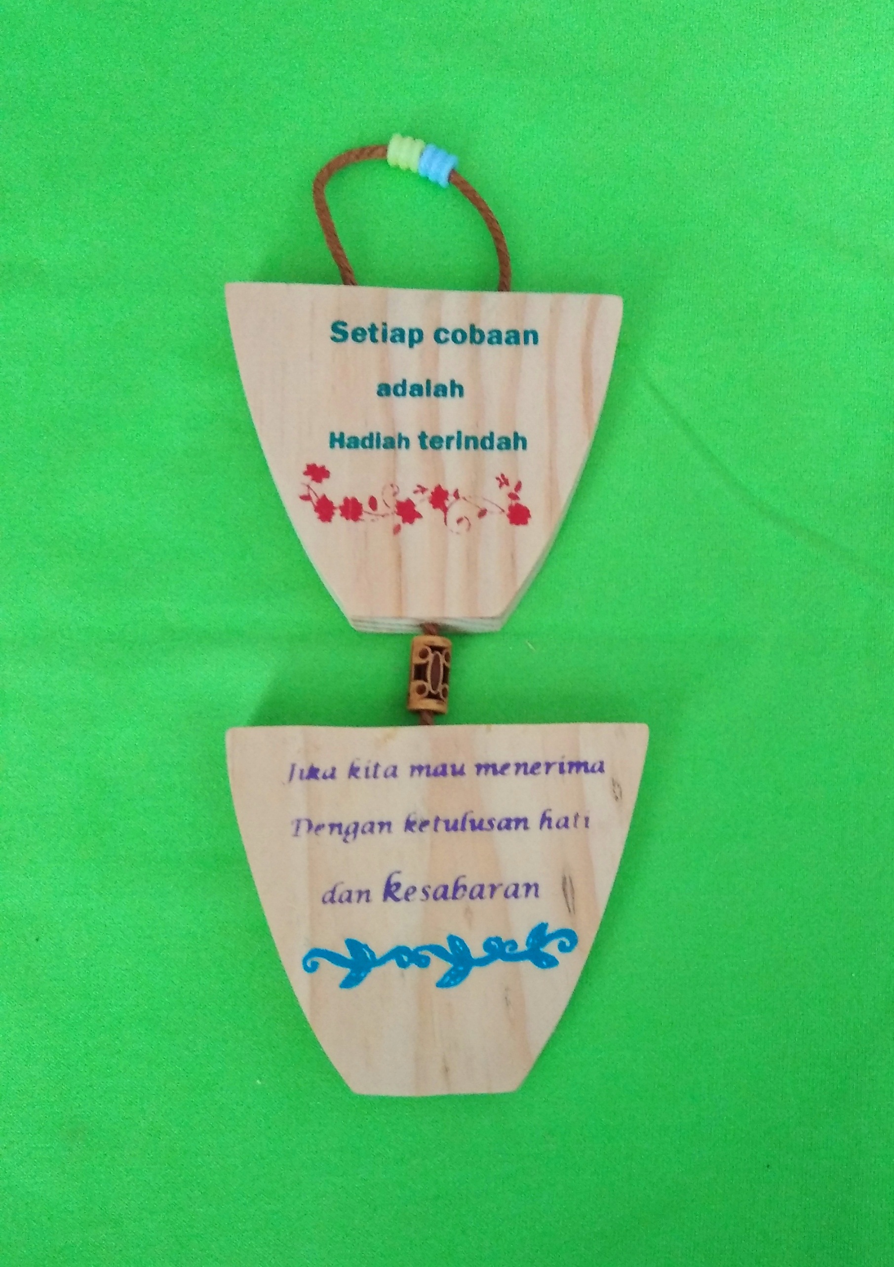 Hiasan Dinding Kayu Rohani - Bermotif Tulisan Ayat Rohani - TV019 ...