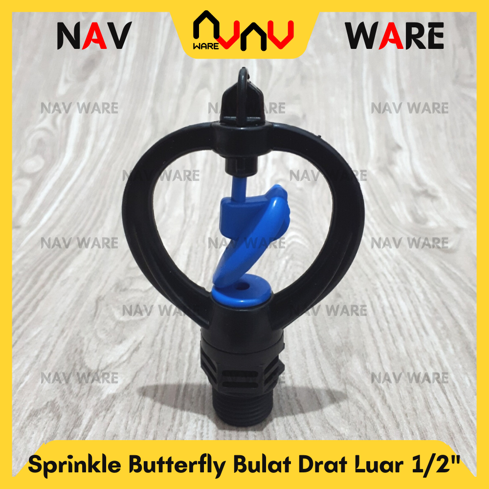 Butterfly Sprinkle Bulat Drat Luar 1/2" / Sprinkler Taman Model Kupu ...
