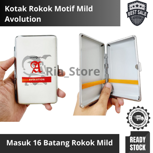Kotak Penyimpanan Rokok Motif Unik Antik Brand Rokok A Mild Putih ...