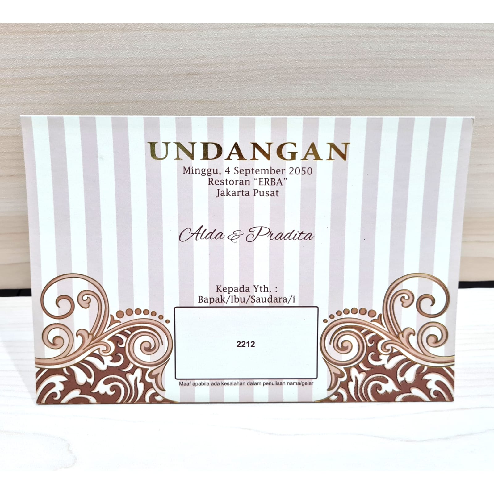 Blangko Undangan ERBA 2212 Isi 100 Lembar | Lazada Indonesia