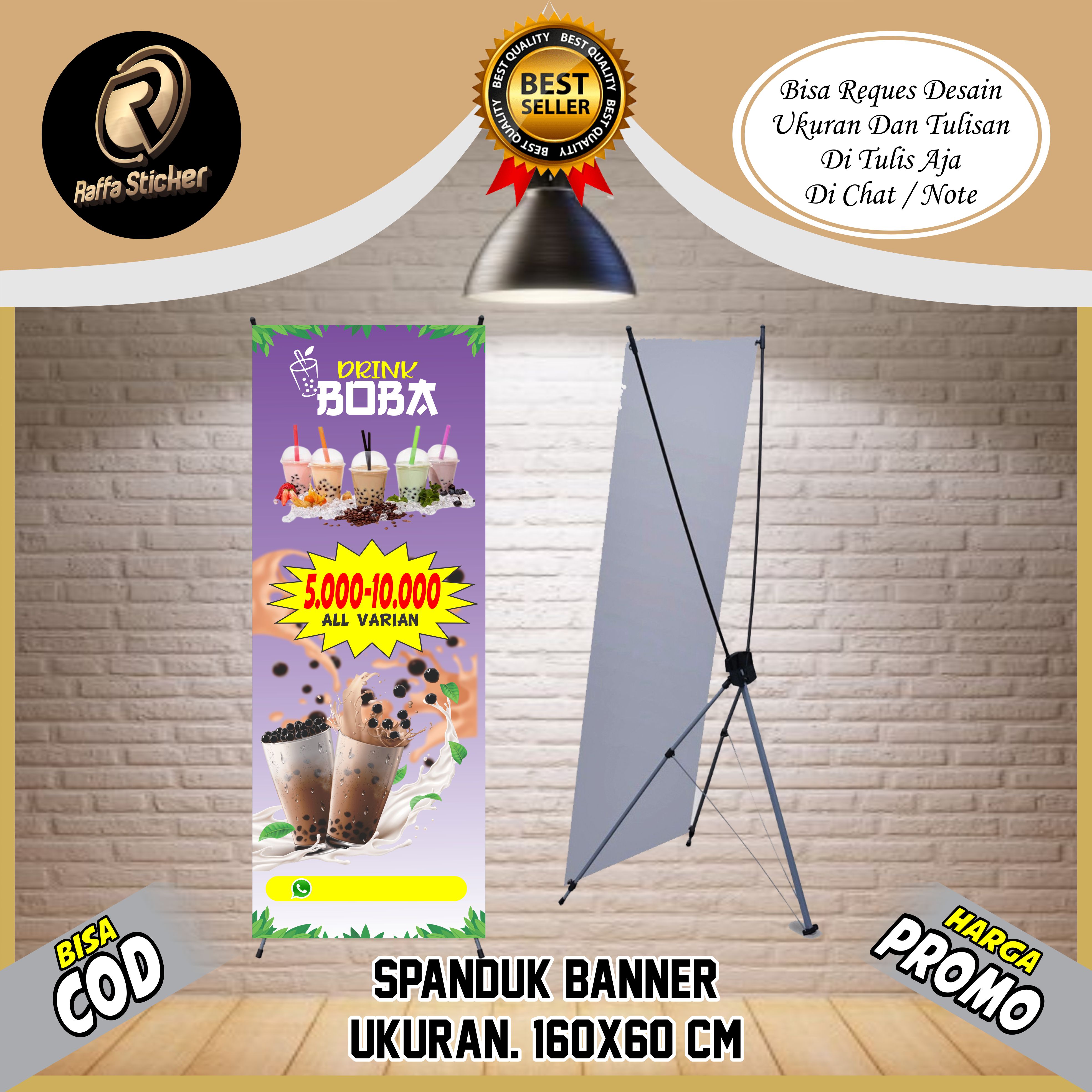 Spanduk, Banner Promo Minuman Boba | Lazada Indonesia