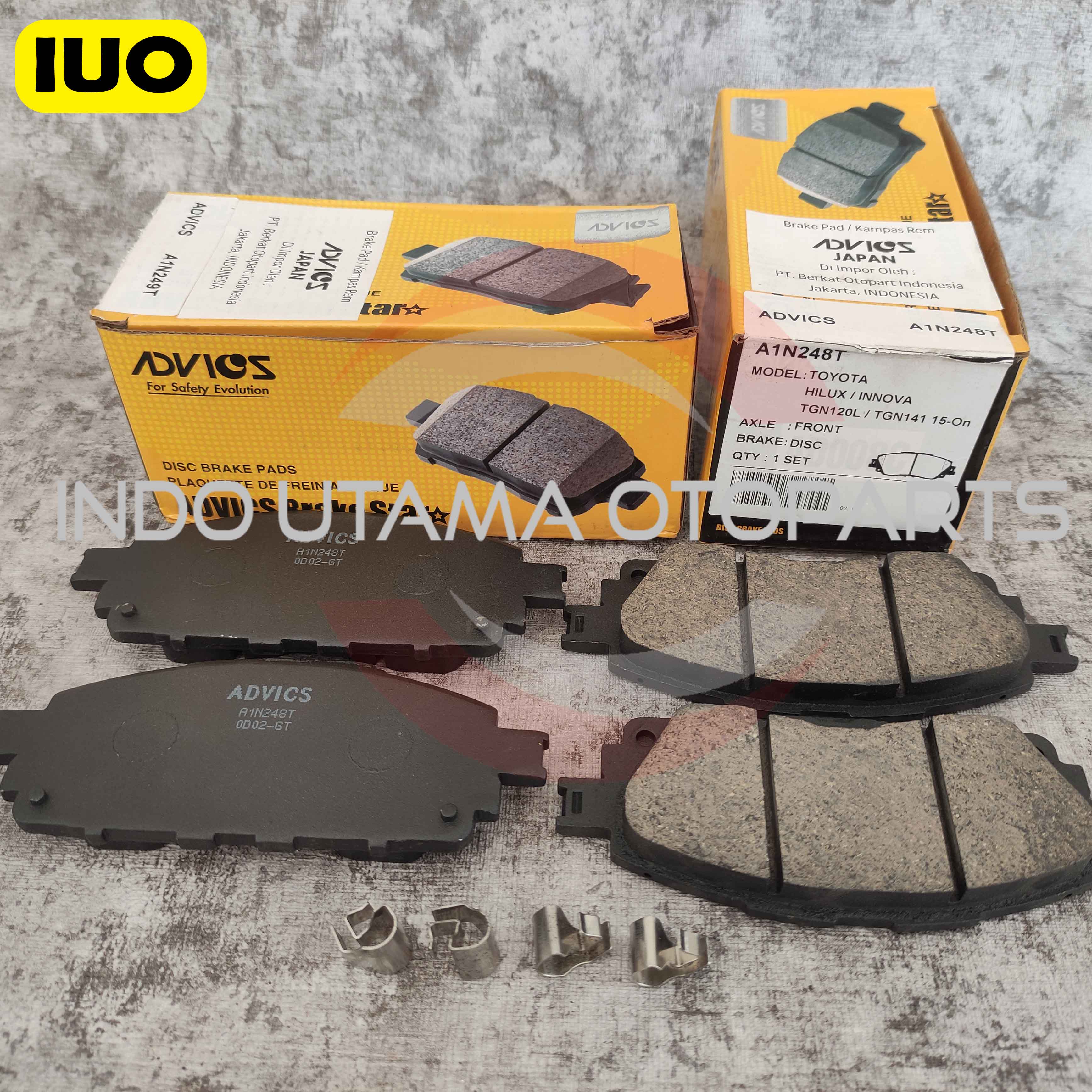 Brake Pad AISIN Innova Reborn Kampas Rem ADVICS A1N248T ORIGINAL ...