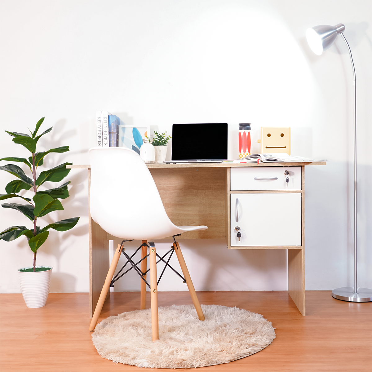 Uni Home - Meja Kantor | Meja Belajar | Meja Kerja AV 12 | Lazada Indonesia