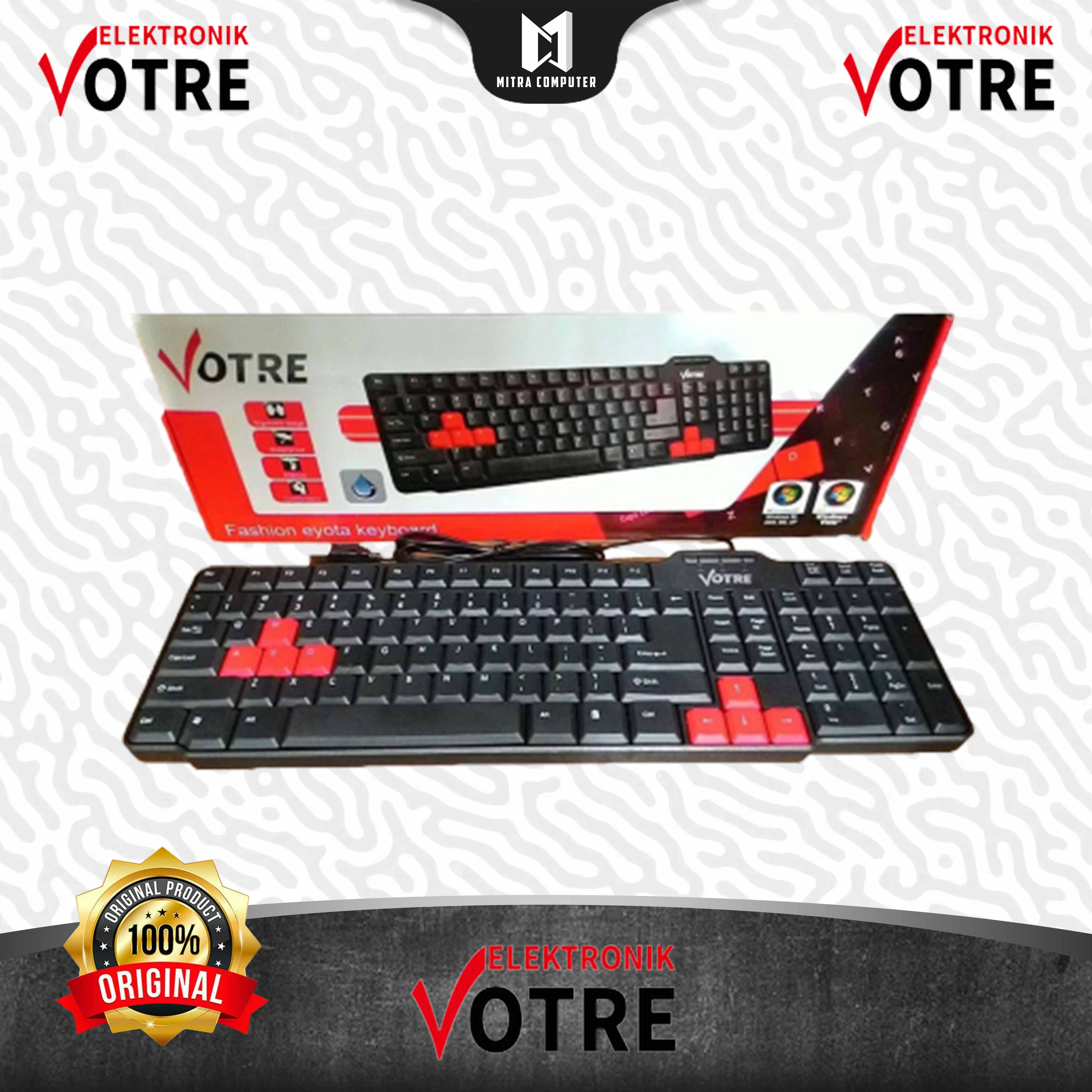 VOTRE Keyboard USB Votre KB2308 Keyboard For PC / Laptop | Lazada Indonesia
