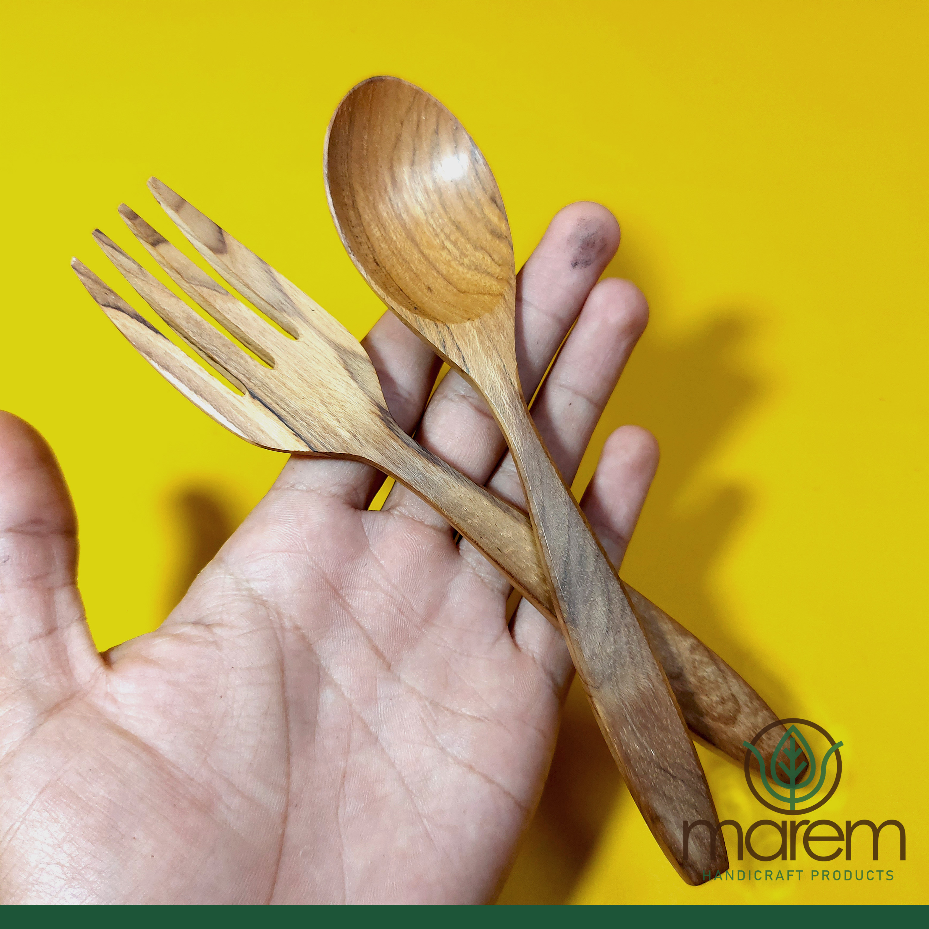 SENDOK KAYU JATI GARPU KAYU JATI - SENDOK MAKAN KAYU JATI GAGANG KOTAK ...