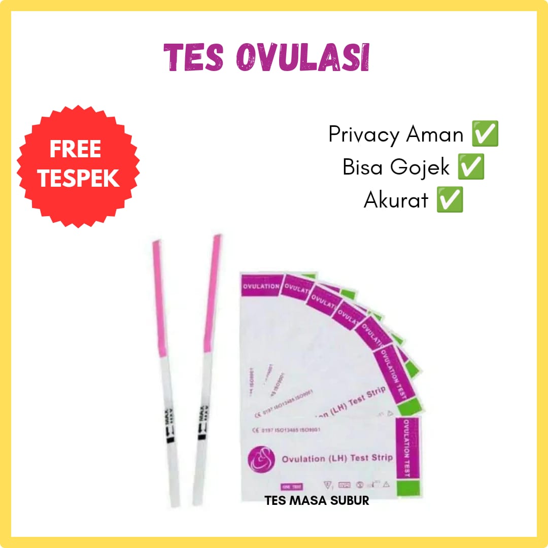 PAKET ISI 20 BIJI - FREE TESPEK TES OVULASI TEST MASA SUBUR TES ...