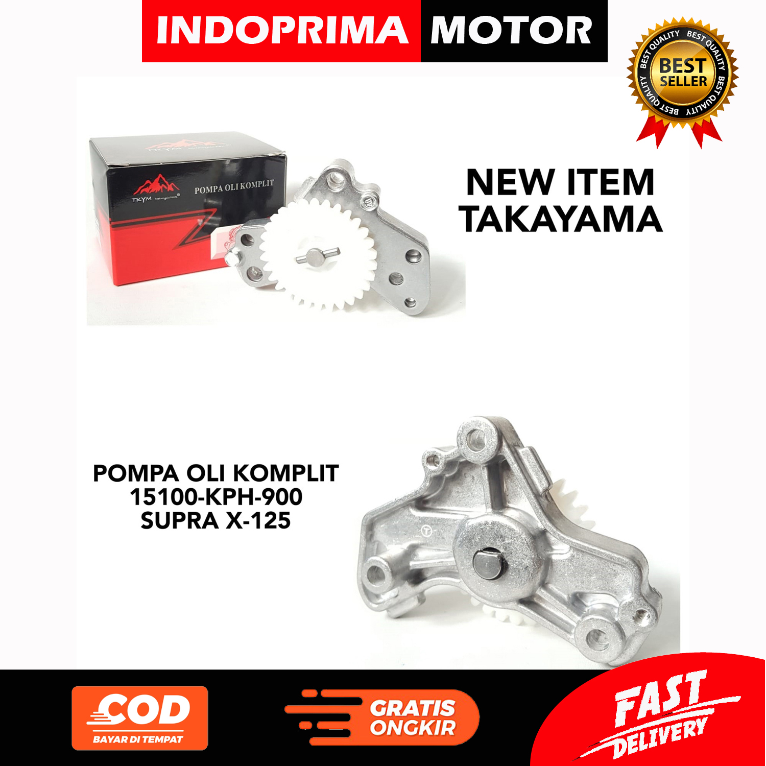 TAKAYAMA POMPA OLI KOMPLIT HONDA SUPRA X 125. KARISMA. KIRANA KPH KPW | Lazada Indonesia