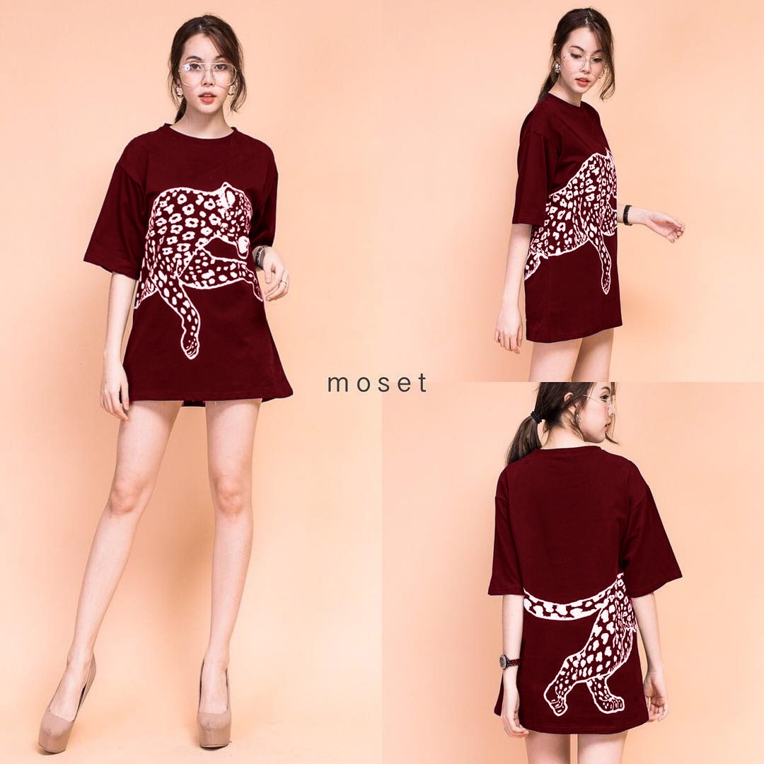 DRESS MACAN DEWASA SABLON KUALITAS MACAN BAHAN SPANDEK 2 WARNA LD 80 PJ ...