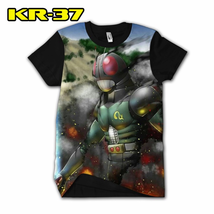 Kaos Satria Baja Hitam RX Kamen Rider Black RX Baju 3D | Lazada Indonesia