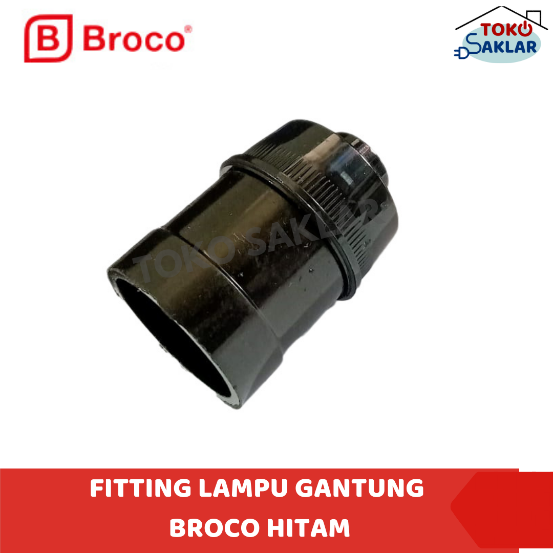 Fitting Lampu Gantung Broco Hitam | Lazada Indonesia