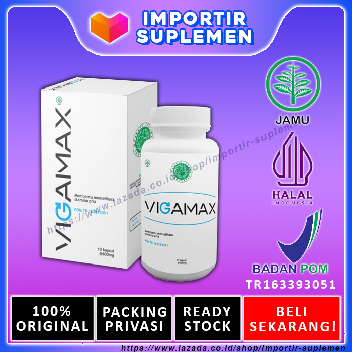 Obat Vigamax Asli Original Bpom Kapsul Stamina Pria Khusus Dewasa | Lazada Indonesia
