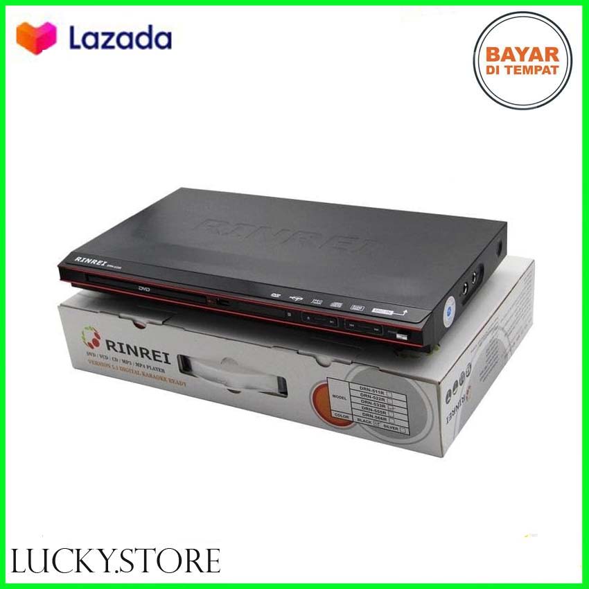 DVD PLAYER RINREI BESI DRN-566D Optik Samsung KASET - Hitam | Lazada Indonesia