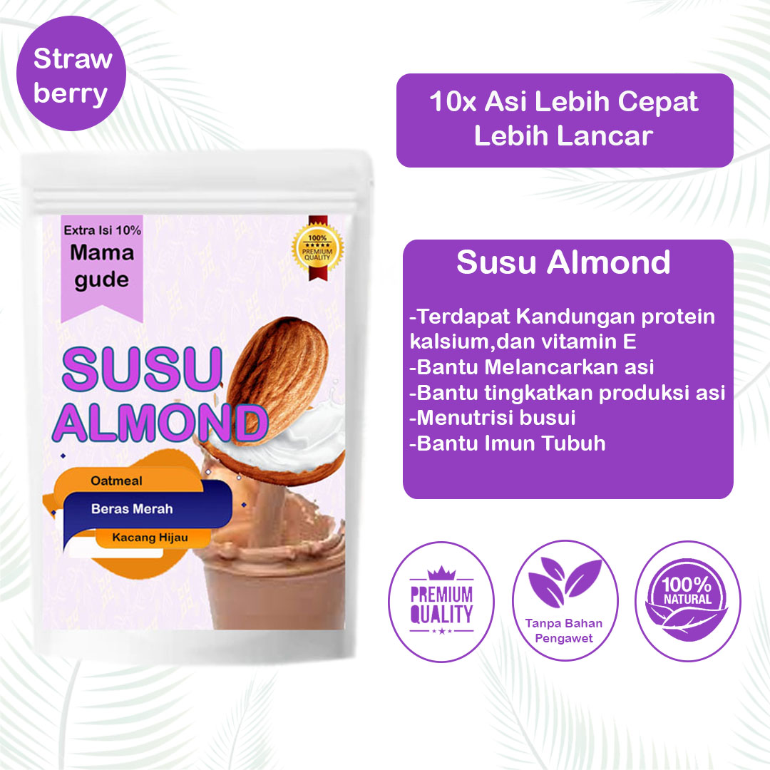 Susu Asi Booster Almond Milk Fenugreek Kacang Hijau Mamagude | Lazada ...