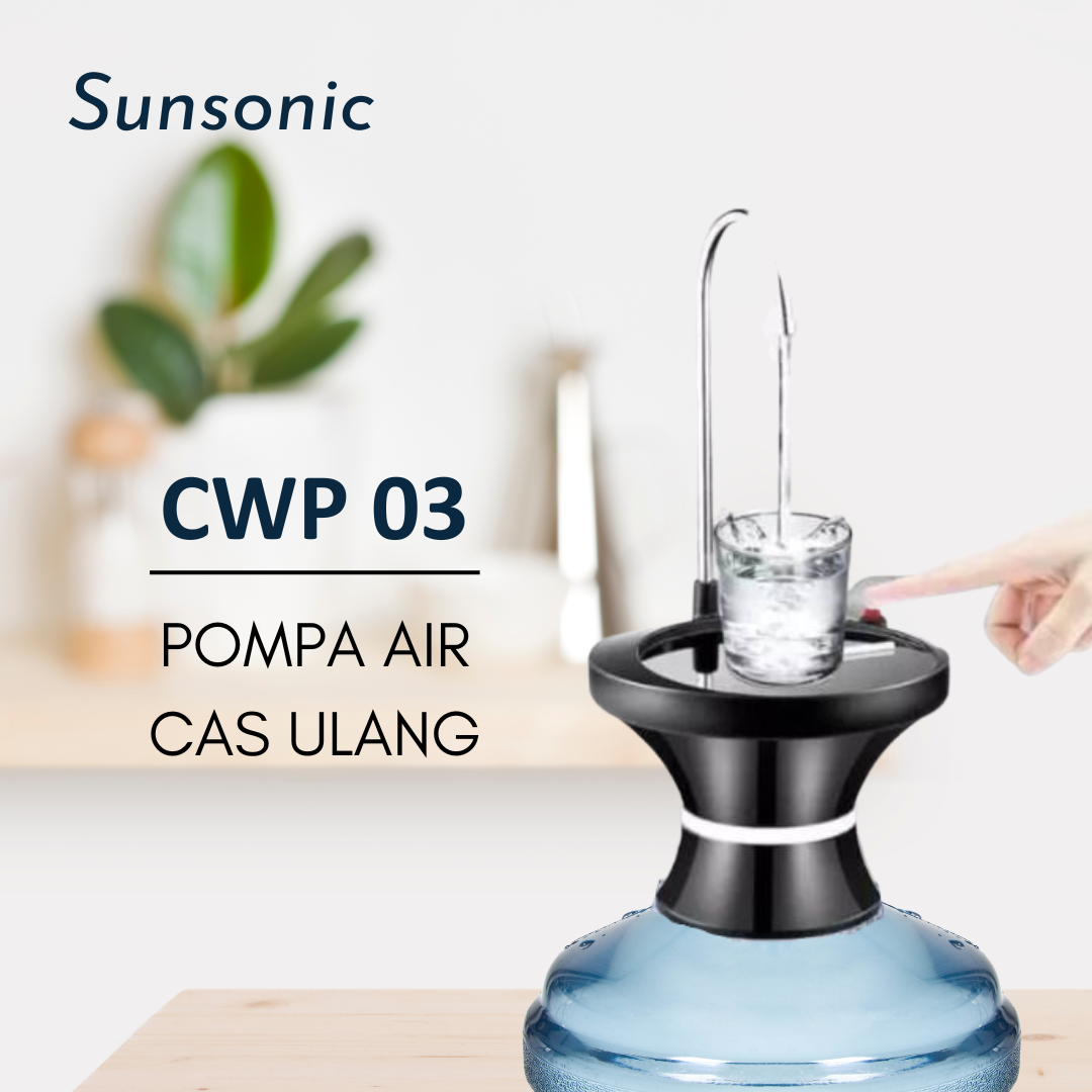 Sunsonic Pompa air cas ulang CWP 03 / Rechargeable water pump / Pompa Galon | Lazada Indonesia