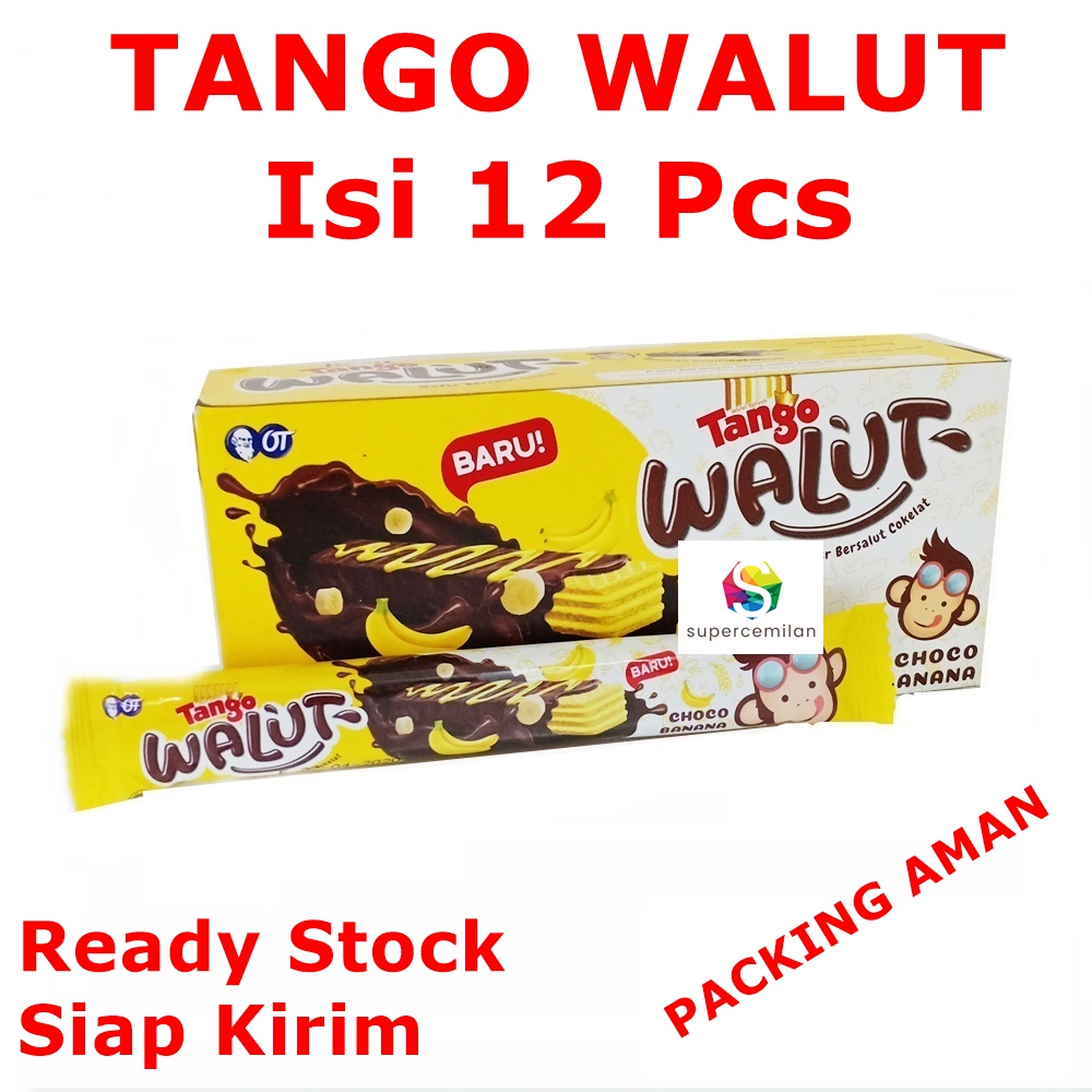 Tango Walut Wafer Bersalut Cokelat Banana Isi 12 Pcs Lazada Indonesia