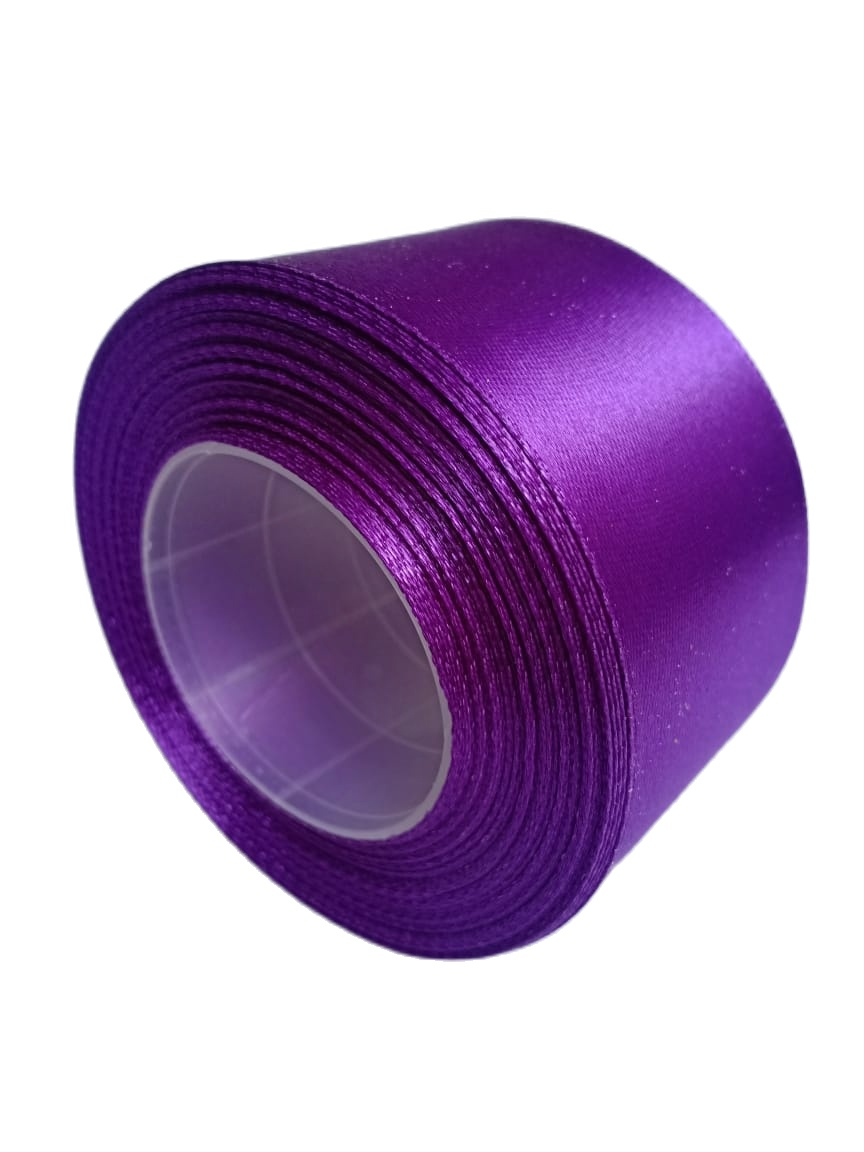 Pita satin warna Ungu Tua 1.5 inch 4cm Per roll pita kado pita bucket ...