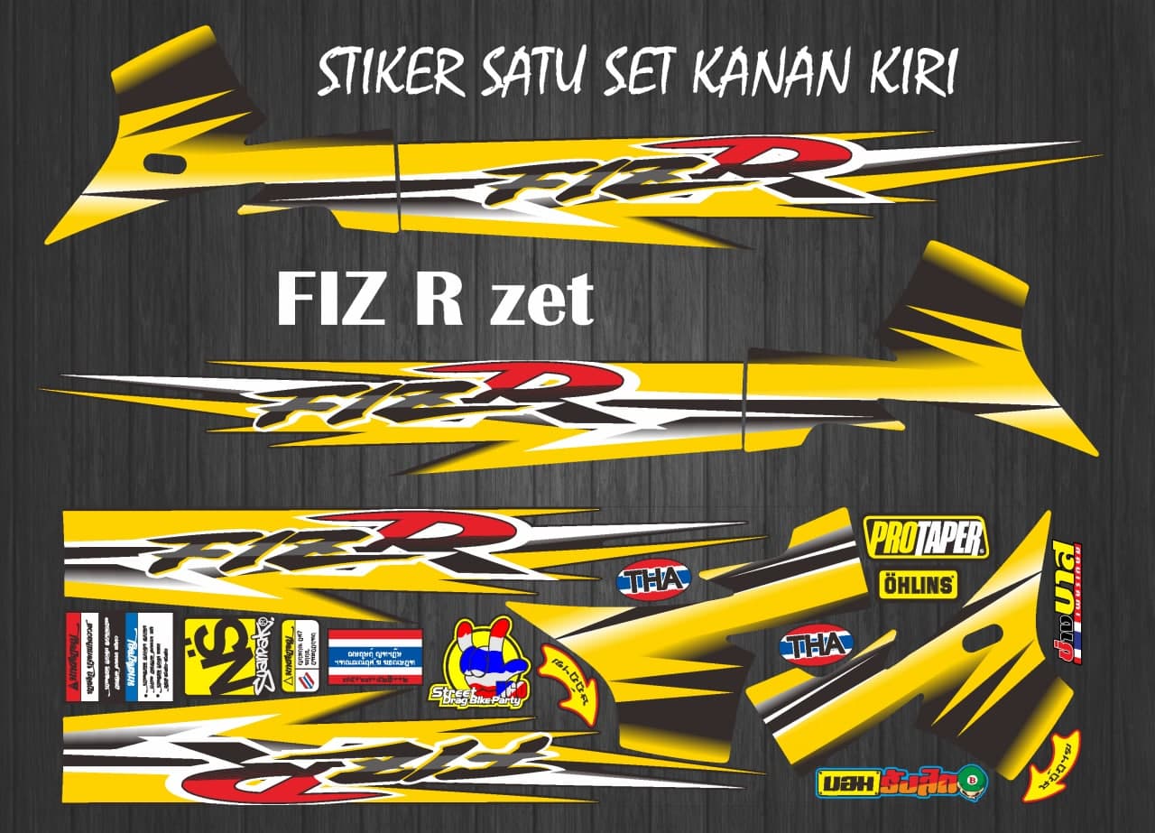 STIKER STRIPING DECAL FIZ R ZET | Lazada Indonesia