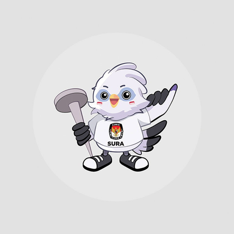 GANTUNGAN KUNCI MASKOT PEMILU 2024 SURA SULU / SUARA RAKYAT SUARA ...